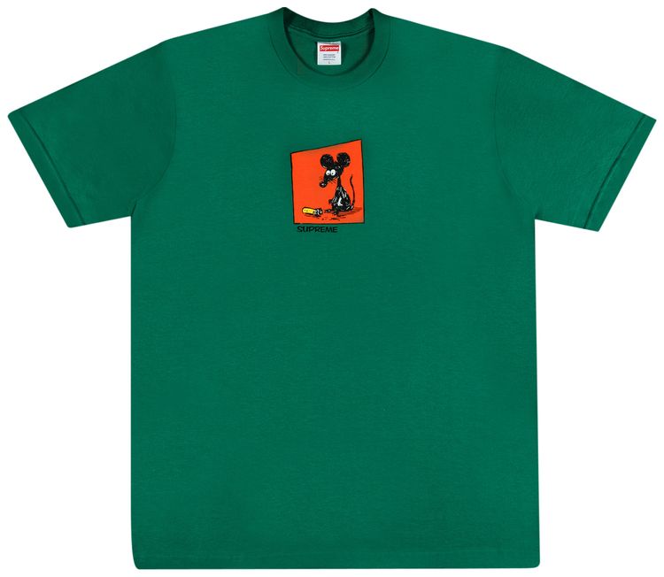 Buy Supreme Mouse Tee 'Light Pine' - SS21T21 LIGHT PINE | GOAT
