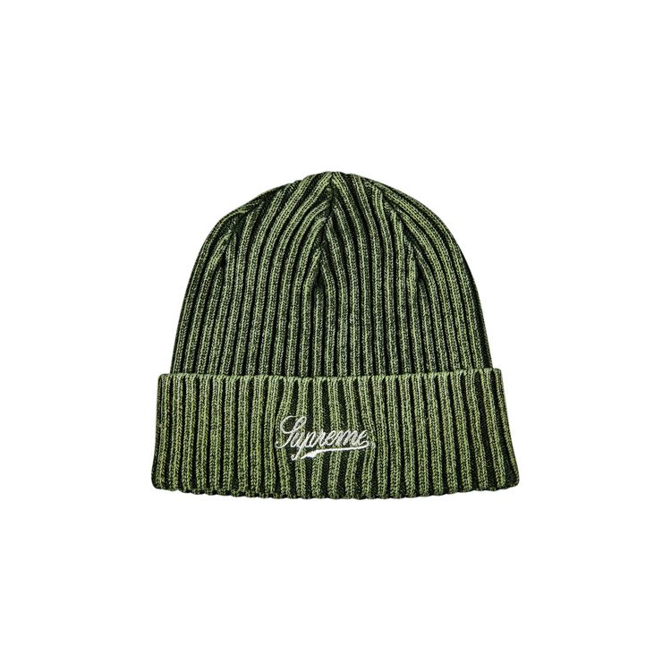 Buy Supreme Bleached Rib Beanie 'Olive' - SS21BN9 OLIVE | GOAT UK