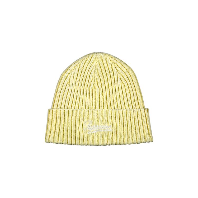 Buy Supreme Bleached Rib Beanie 'Yellow' - SS21BN9 YELLOW | GOAT