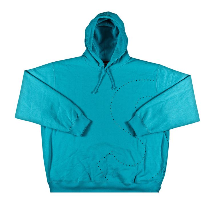 Buy Supreme Laser Cut S Logo Hooded Sweatshirt 'Cyan' - SS21SW34 CYAN ...