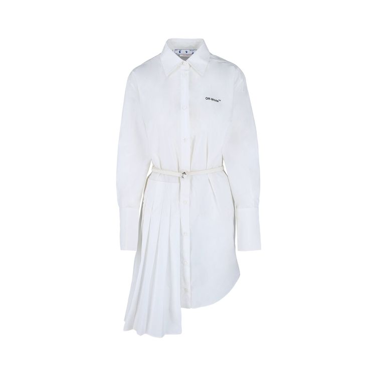Buy Off-White Diag Shirt Dress 'White' - OWDB280C99FAB0010110 | GOAT