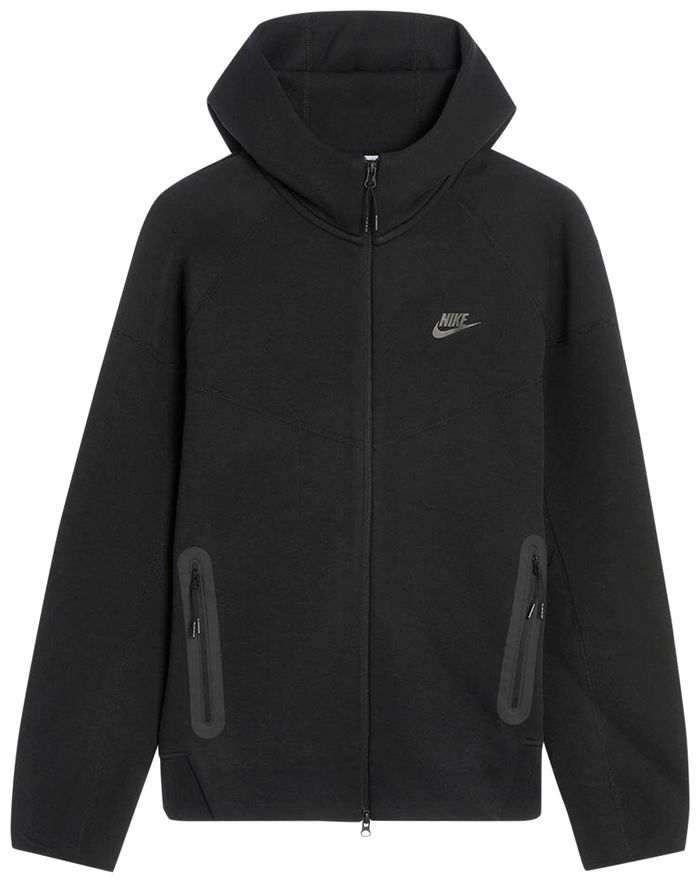 Buy Nike Sportswear Tech Fleece Windrunner Full Zip Hoodie 'Black/Black ...