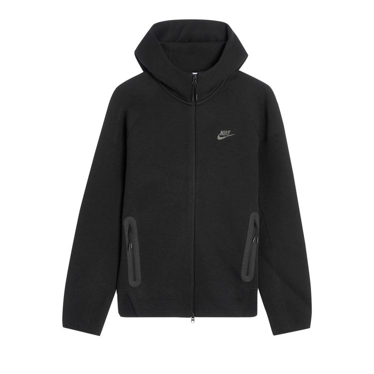 Buy Nike Sportswear Tech Fleece Windrunner Full Zip Hoodie 'Black/Black ...