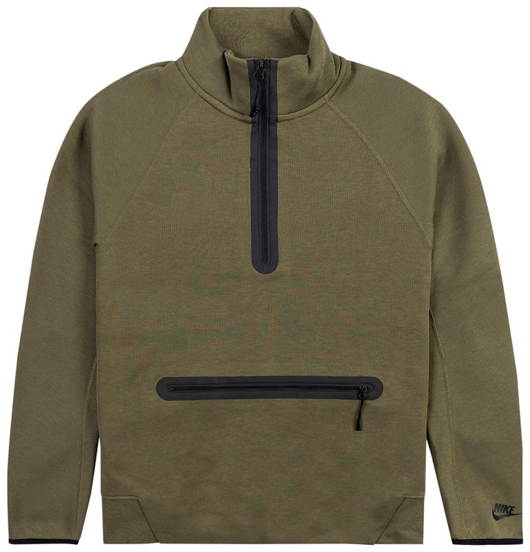 Buy Nike Sportswear Tech Fleece 12 Zip Sweatshirt Medium Oliveblack