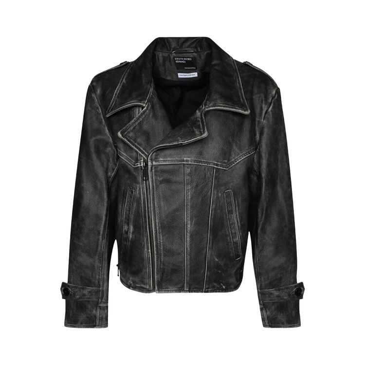Buy Enfants Riches Déprimés Tabac Rat Post-War Leather Jacket 'Black ...