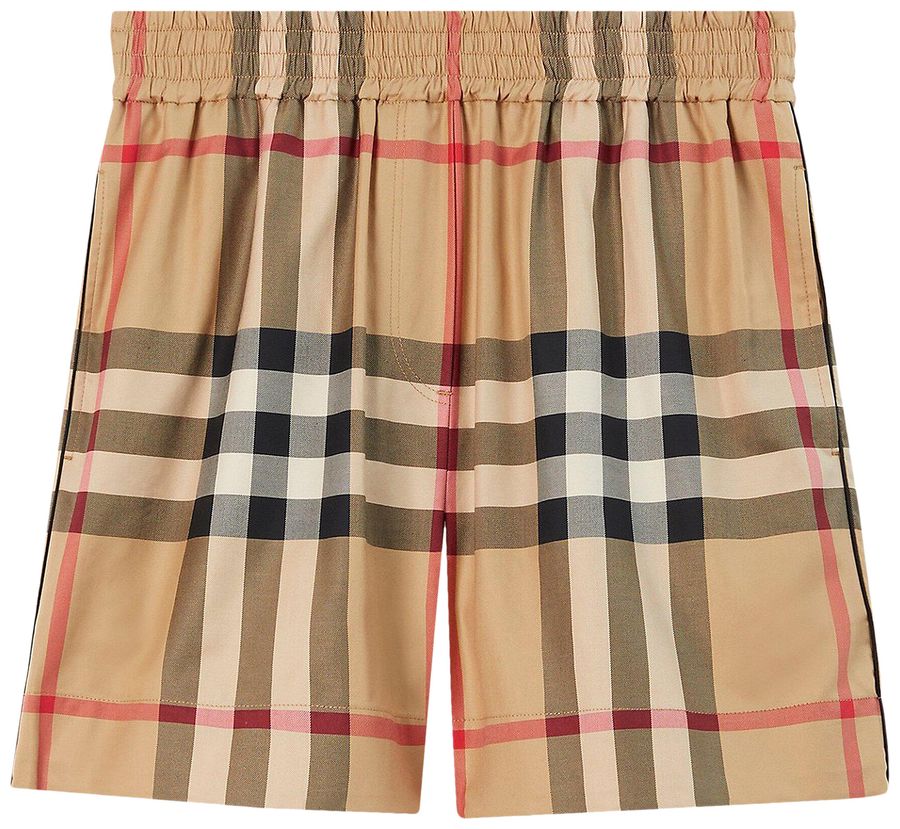 Buy Burberry Check Shorts 'Archive Beige' - 8071091 | GOAT
