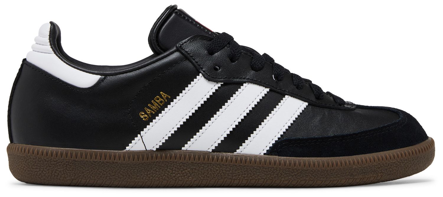 Buy Adidas Samba Leather 'Core Black' - 019000 | GOAT