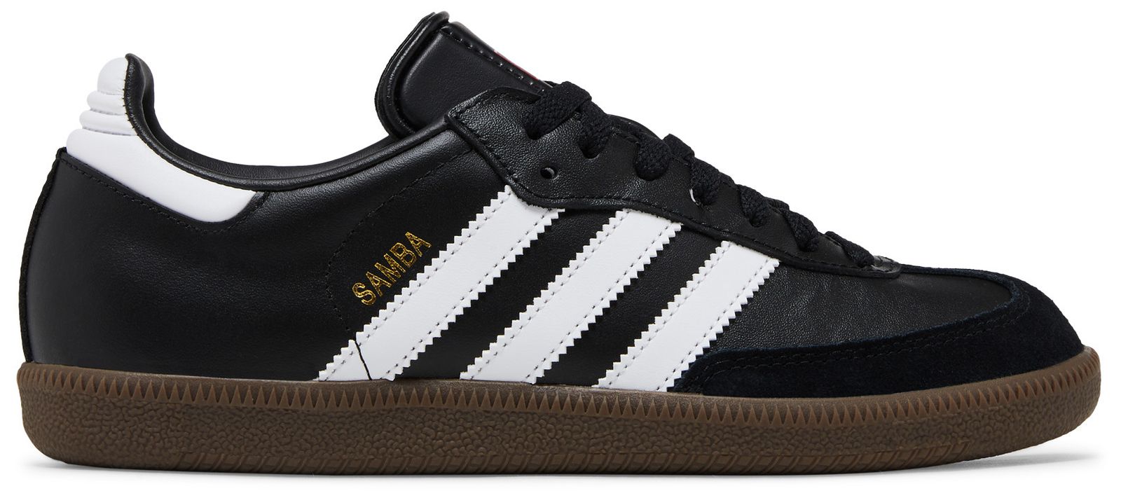 Buy Adidas Samba Leather 'Core Black' - 019000 | GOAT