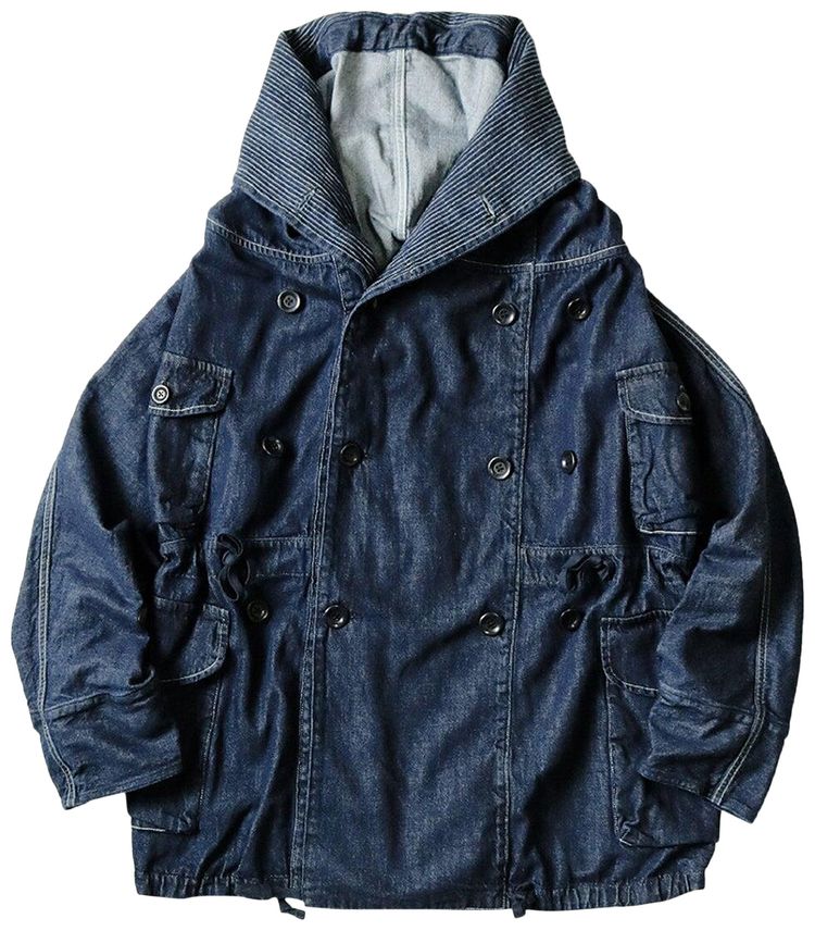 Buy Kapital Denim Ring Coat 'Indigo' - EK 1475 INDI | GOAT
