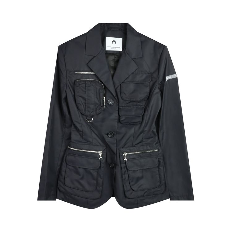 Buy Marine Serre First-Aid Survival Tailored Jacket 'Black' - J042SS21W ...