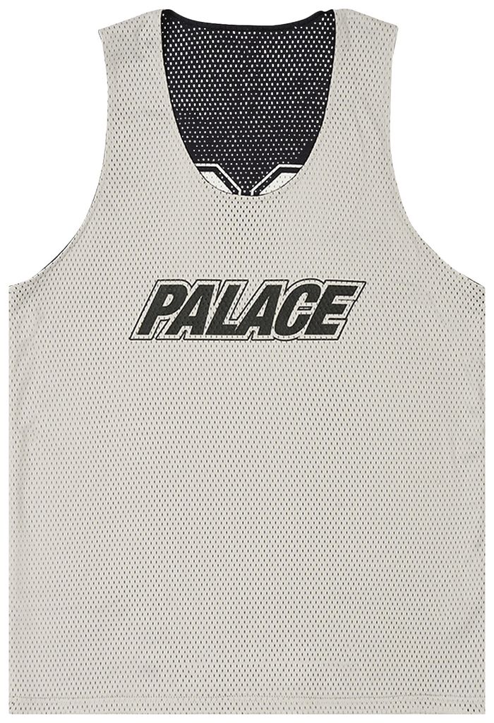 Buy Palace Mesh Reverso Border Vest 'Black' - P26ES041 | GOAT