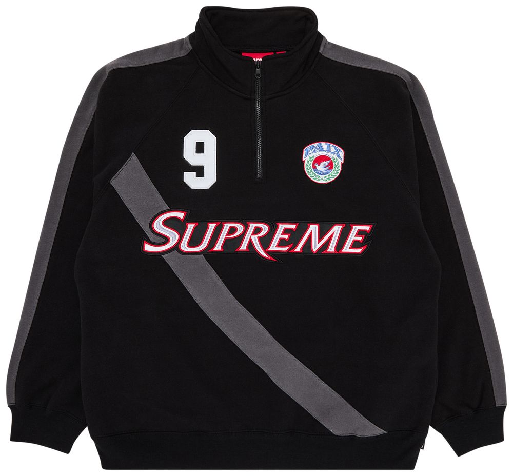 Buy Supreme Equipé Half Zip Sweatshirt 'Black' - SS24SW55 BLACK | GOAT