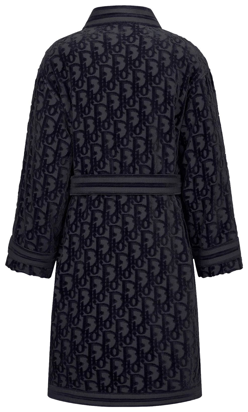 Buy Dior All Over Oblique Terry Jacquard Bathrobe 'Navy' - 033B360BB023 ...