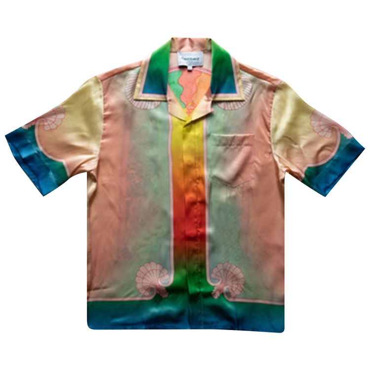Buy Casablanca Printed Short-Sleeve Silk Shirt 'Lucid Dreams' - MS21 SH ...