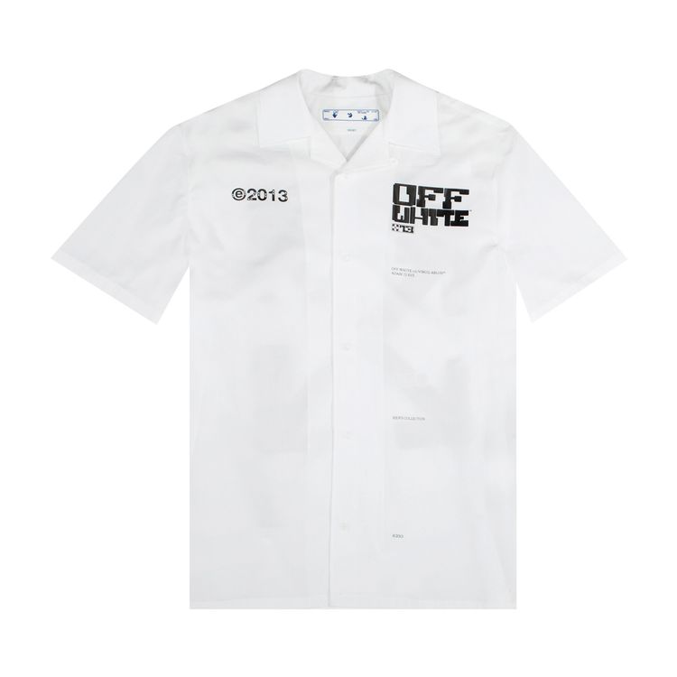 Buy Off-White Tech Marker Holiday Shirt 'White/Black ...