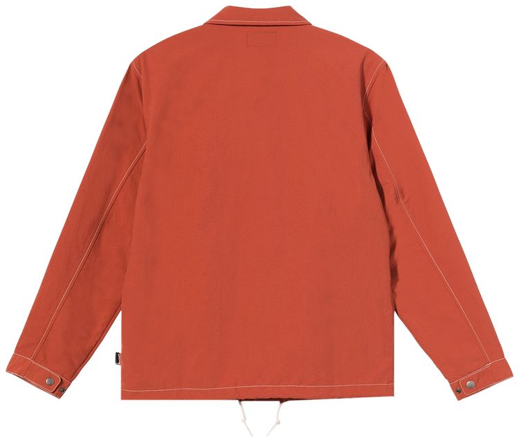 Buy Stussy Folsom Coach Jacket 'Burnt Red' - 115555 BURN | GOAT