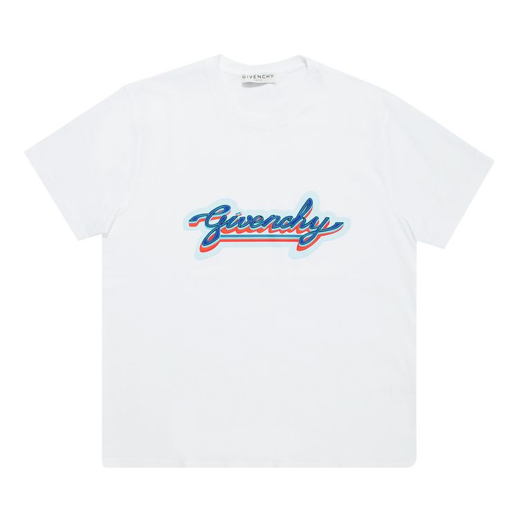Buy Givenchy Retro Logo T-Shirt 'White' - BM71123002 100 | GOAT