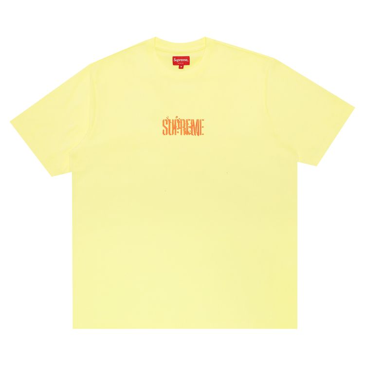 Buy Supreme Splatter Short-Sleeve Top 'Pale Yellow' - SS21KN71 PALE ...