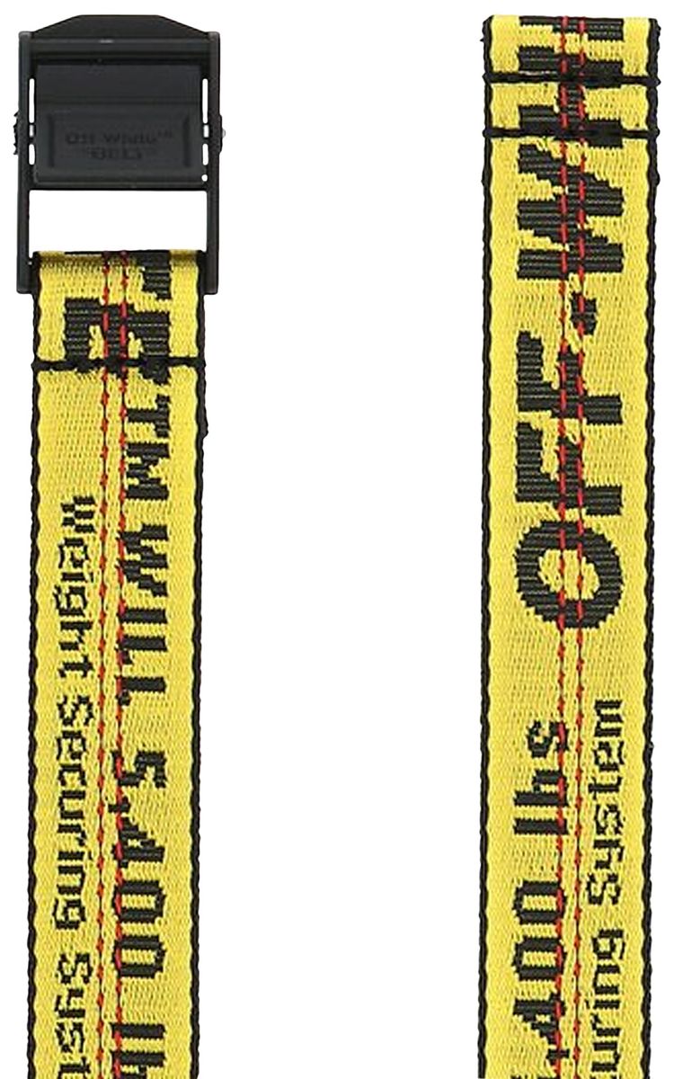 Buy Off-White Industrial Belt 'Yellow' - OWRB011F20FAB0011810 | GOAT