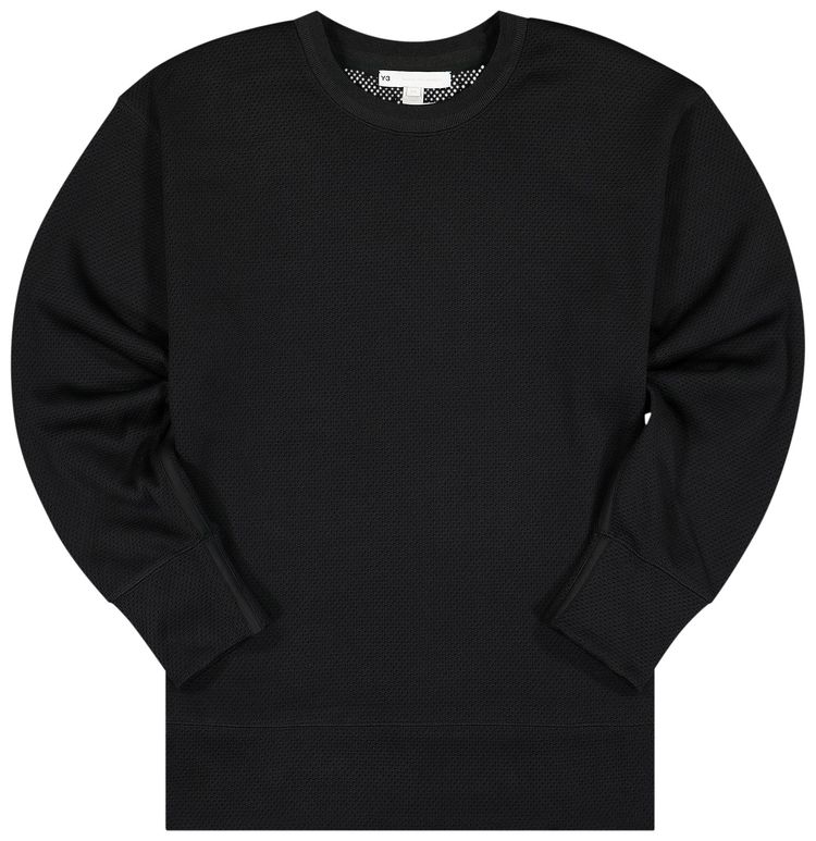 Buy Y-3 U CH2 GFX Mesh Crew Sweatshirt 'Black' - GK4355 | GOAT