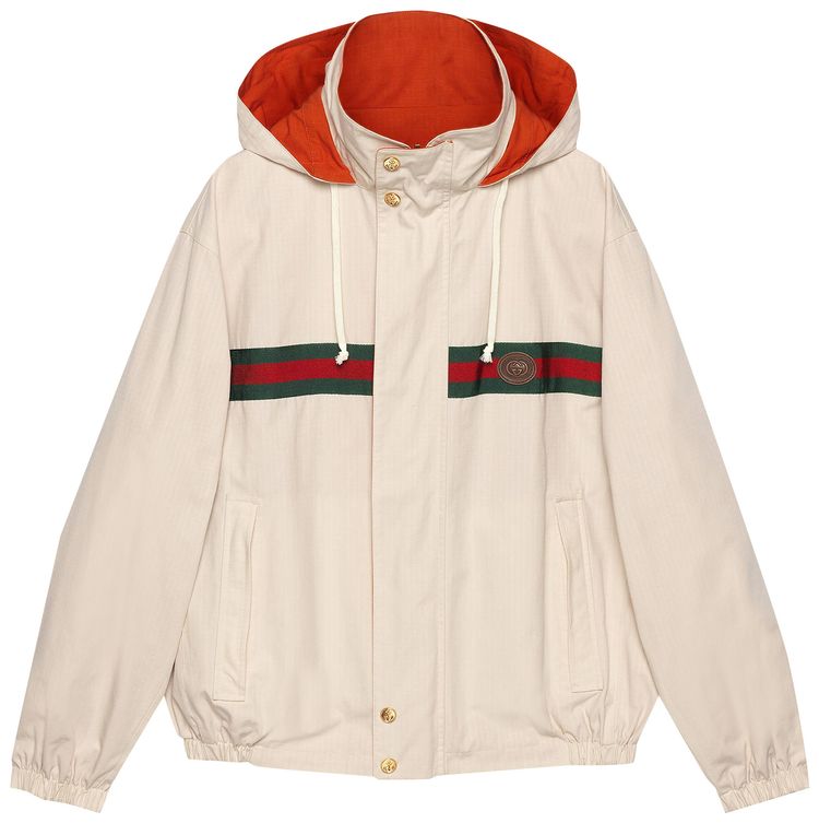 Buy Gucci Reversible Jacket 'White/Orange' - 639277 Z8AL0 9670 | GOAT