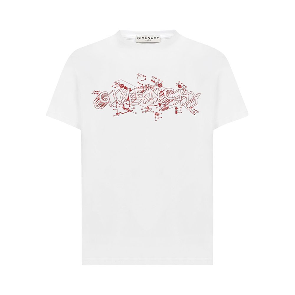 Buy Givenchy Schematics T-Shirt 'White' - BM710W3002 100 | GOAT