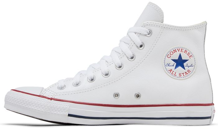 Buy Converse Chuck Taylor All Star Leather Hi 'White' - 132169C | GOAT