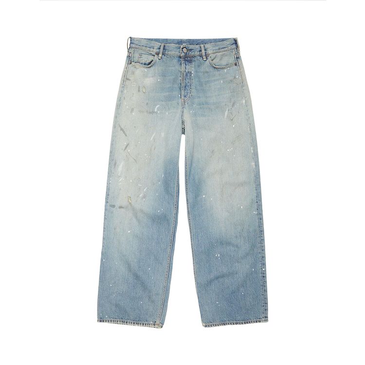 Buy Acne Studios 1981 Loose Fit Jeans 'Blue' - B00339 GOAT BLUE | GOAT