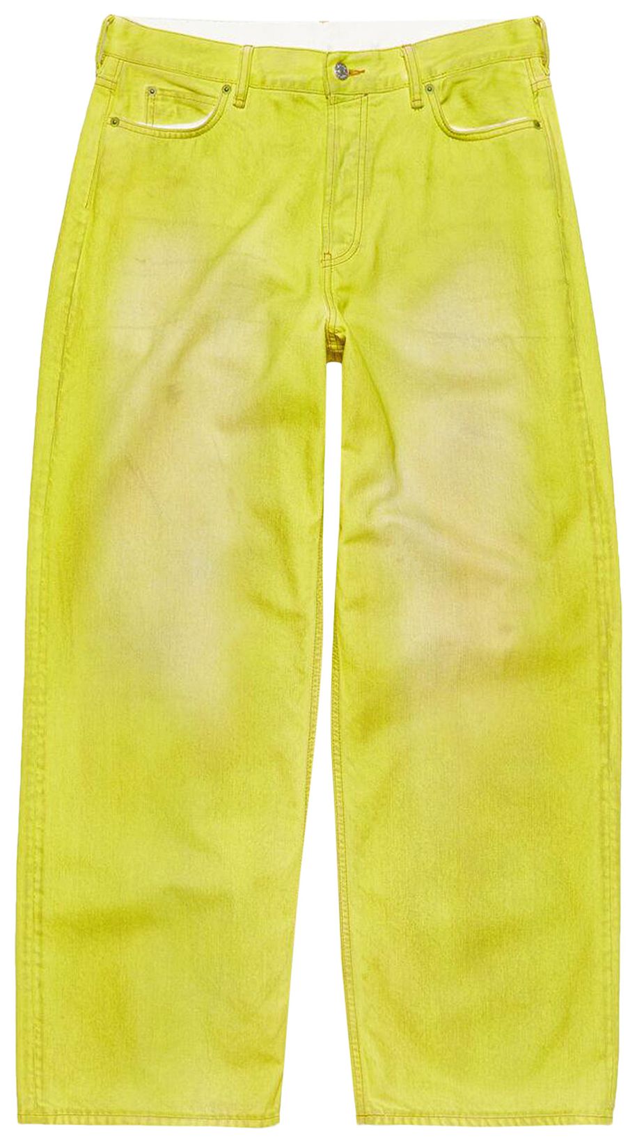 Buy Acne Studios 1981 Loose Fit Jeans 'Yellow' - B00337 GOAT YELL | GOAT