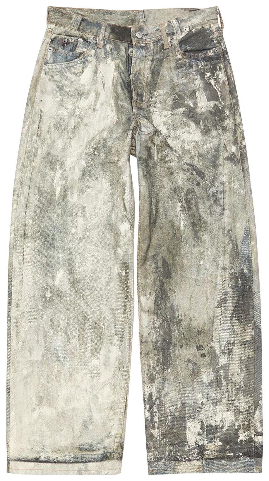 Buy Acne Studios Paint Splatter Jeans 'Grey' - A00410 GOAT GREY | GOAT