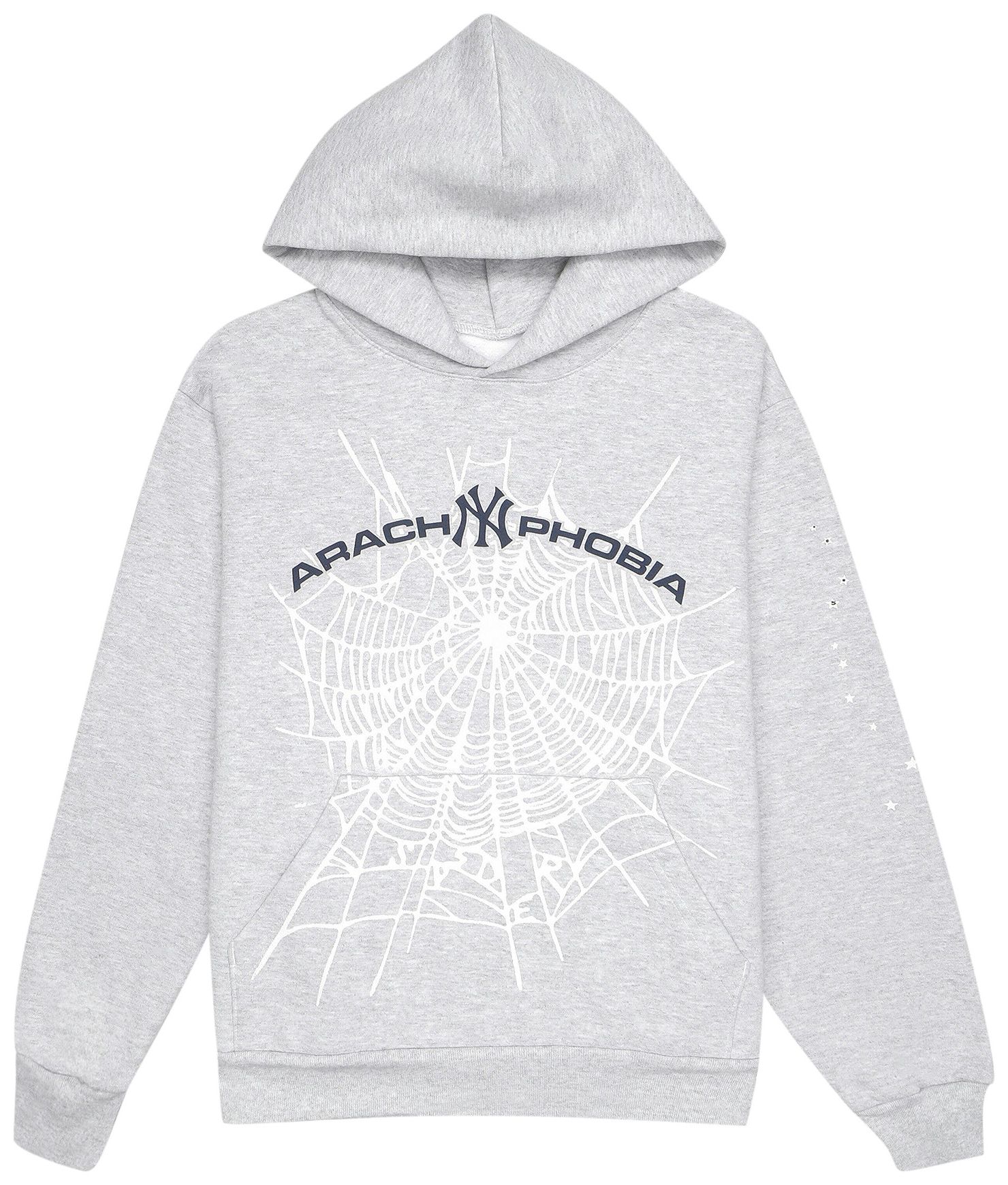 Buy Sp5der Arach NY Phobia Hoodie 'Ash Grey' - SP5 ASHNY HD | GOAT