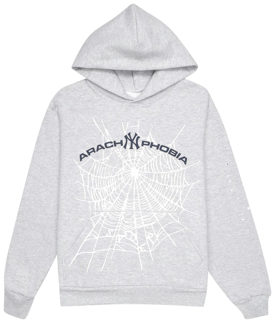 Buy Sp5der Arach NY Phobia Hoodie 'Ash Grey' - SP5 ASHNY HD | GOAT