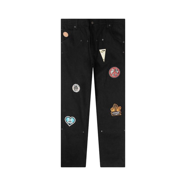 Buy Honor The Gift Patch Carpenter Pant 'Black' - HTG240180 BLAC | GOAT
