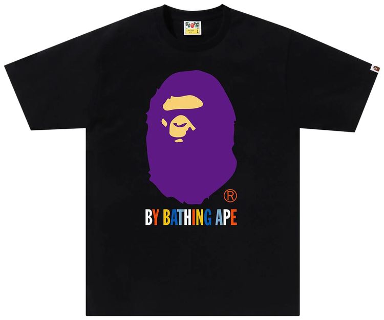 Buy BAPE Colors By Bathing Ape Tee 'Black' - 1K30 110 015 BLACK | GOAT