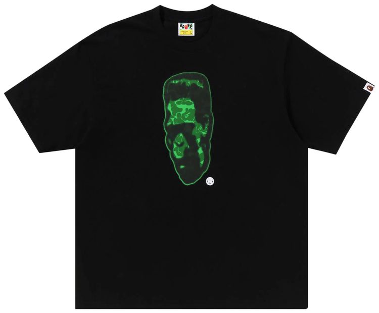 Buy BAPE Spray Frankenstein Relaxed Fit Tee 'Black' - 1K30 110 351 ...