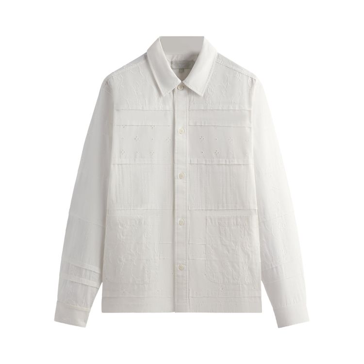 Buy Kith Mixed Embroidery Boxy Collared Overshirt 'Silk' - KHM032071 ...