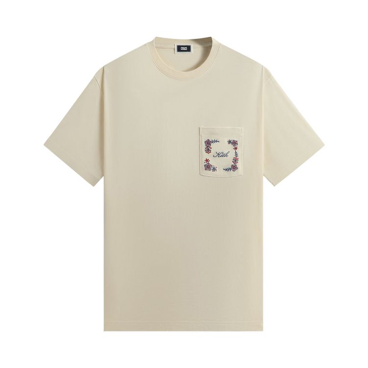 Buy Kith Paisley Pocket Tee 'Sandrift' - KHM032200 104 | GOAT UK