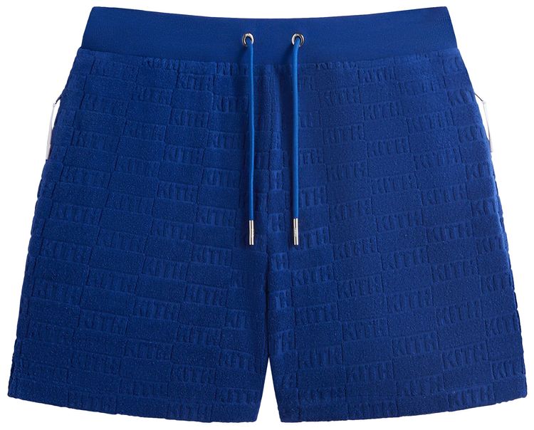 Buy Kith Monogram Terry Graham Short 'Current' - KHM060579 412 | GOAT