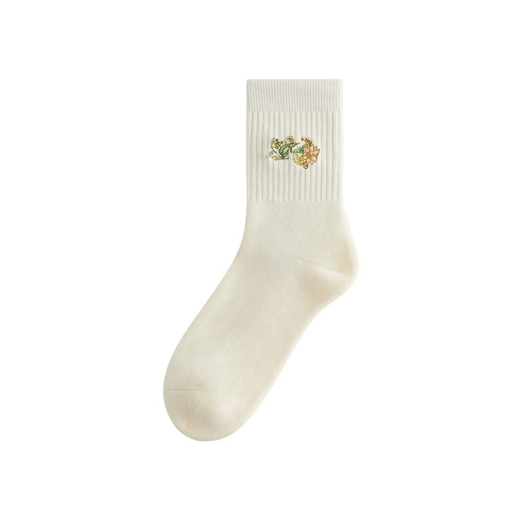 Buy Kith Paisley Embroidery Mid Length Crew Socks 'Silk' - KHM220066 ...