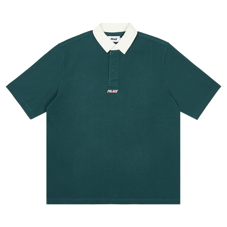 Buy Palace Wide Rugby Polo 'Green' - P26ES045 | GOAT