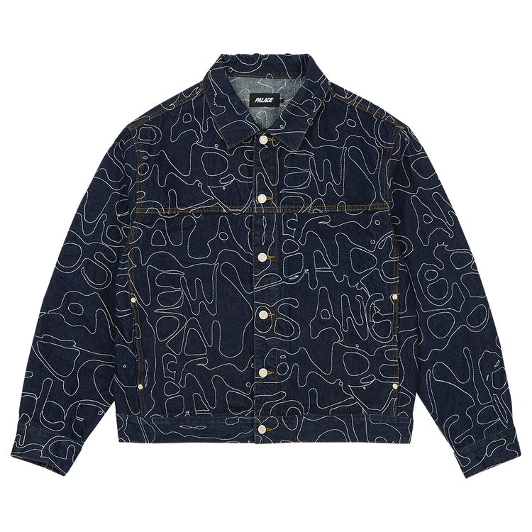 Buy Palace Splat Denim Jacket 'Indigo' - P26JK052 | GOAT