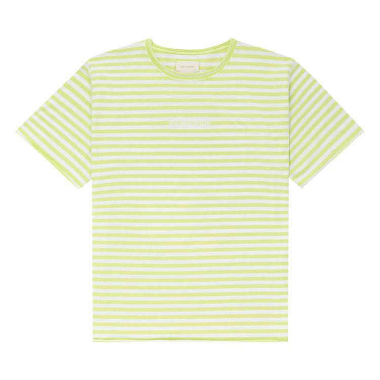 Buy Aimé Leon Dore Striped Beach Tee 'Sharp Green/Bright White ...