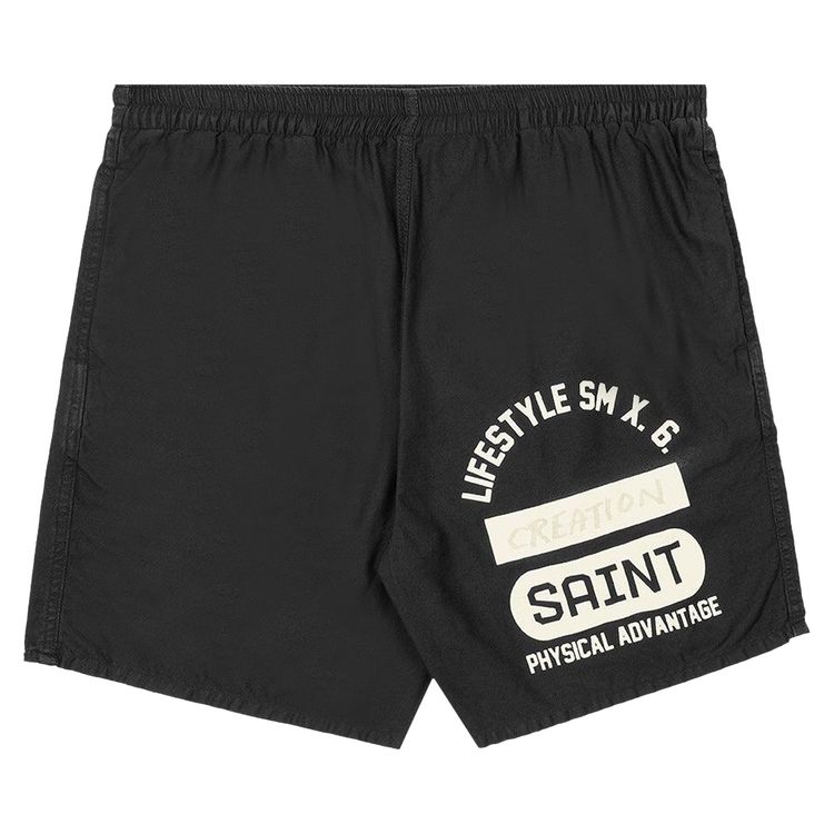 Buy SAINT Mxxxxxx Creation Easy Shorts 'Black' - SM YS8 0000 55 | GOAT