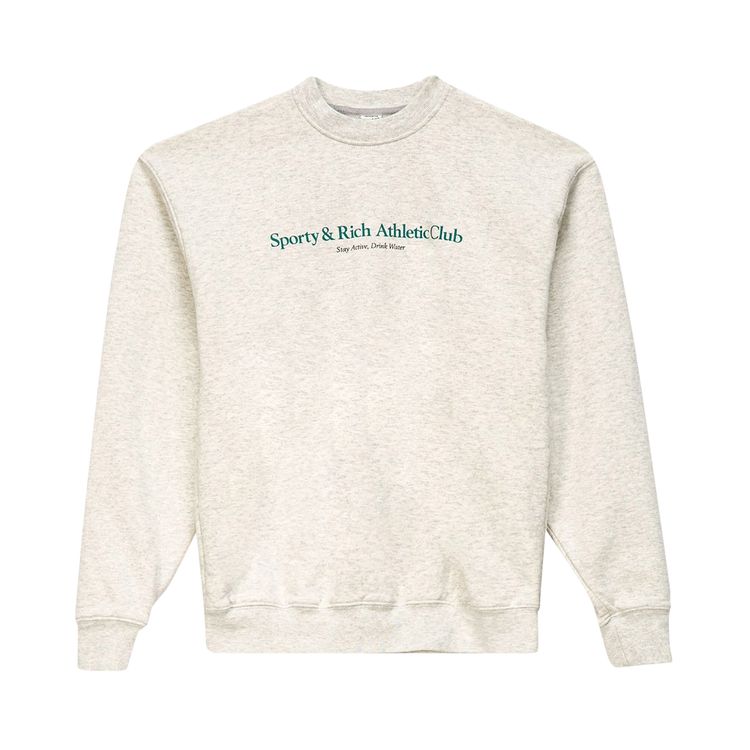 Achetez des Sporty & Rich Athletic Club Crew 'Heather Grey' - SR1WNTR20 ...