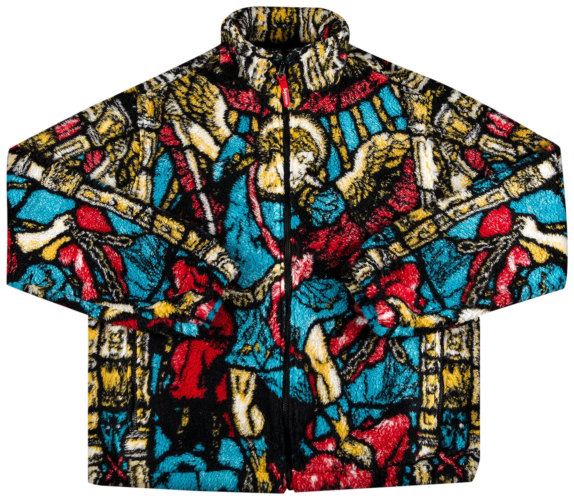 Buy Supreme Saint Michael Fleece Jacket 'White' - SS21J56 WHITE | GOAT