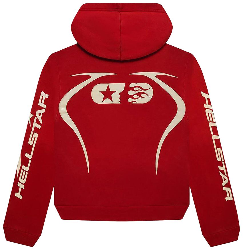 Buy Hellstar Sport Hoodie 'Red' - 9357 1SS240106SH RED | GOAT
