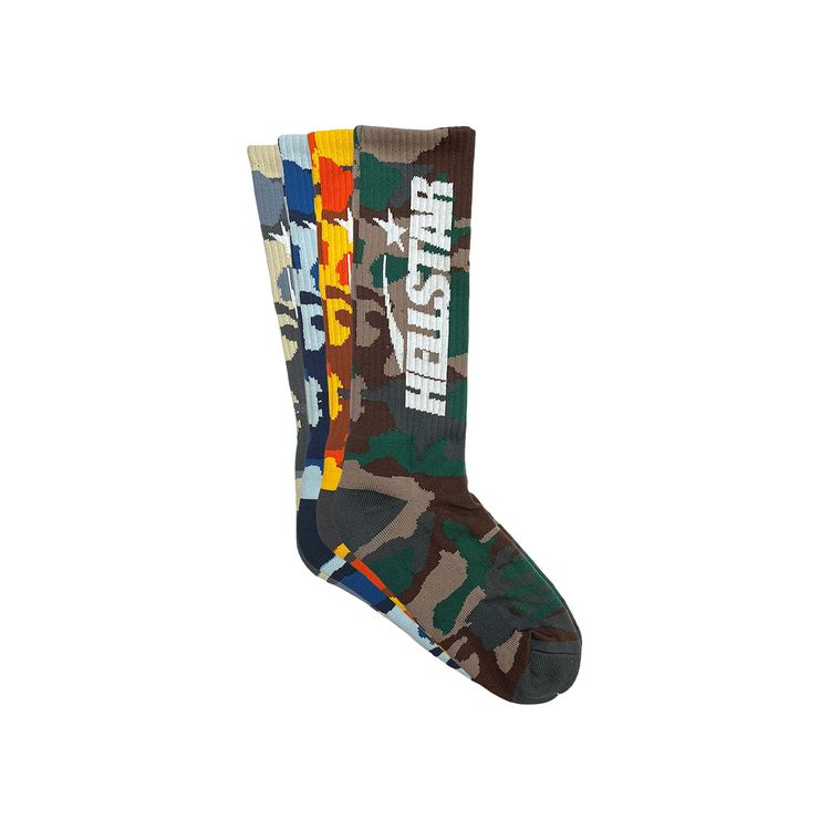 Buy Hellstar Logo Socks (4 Pack) 'Camo' - 9357 1SS240605LS4P CAMO | GOAT