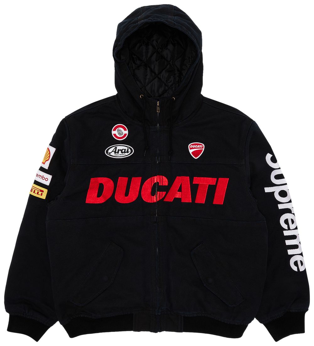 Buy Supreme x Ducati Hooded Racing Jacket 'Black' - SS24J80 BLACK | GOAT