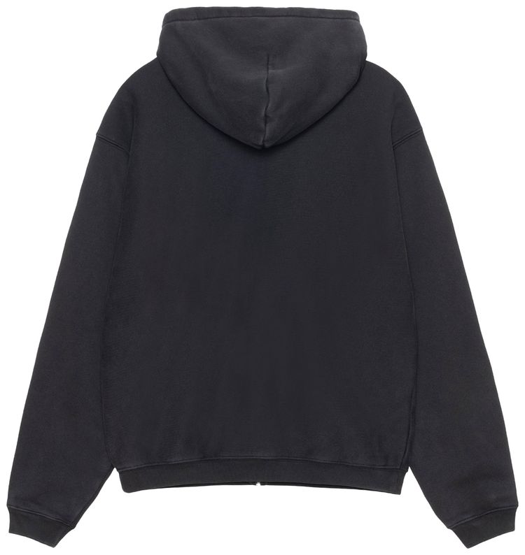Buy Stussy Outline Zip Hoodie 'Washed Black' - 118559 WASH | GOAT UK