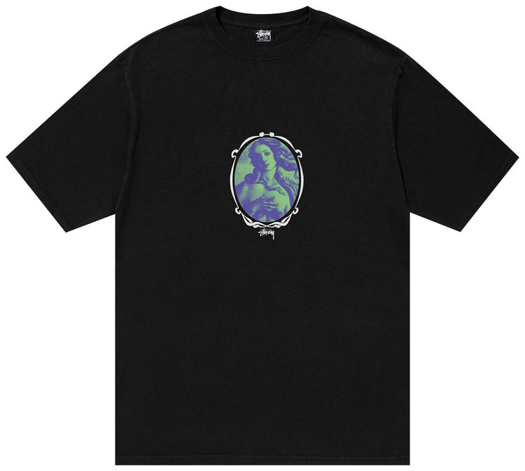 Buy Stussy Venus Oval Tee 'Black' - 1905029 BLAC | GOAT